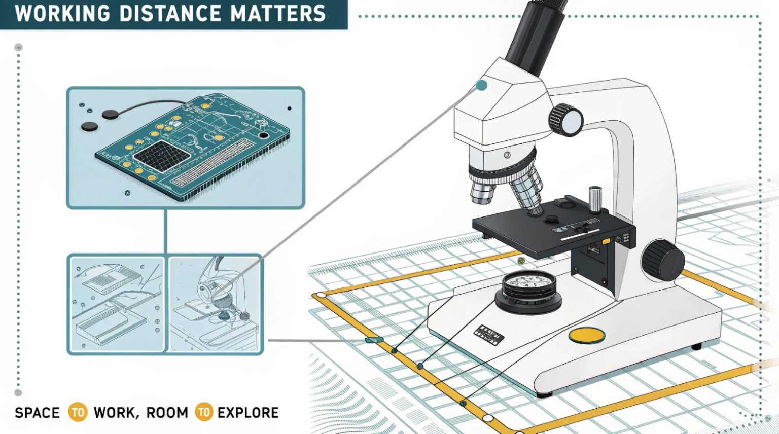 How Stereo Microscope Working Distance Impacts Applications